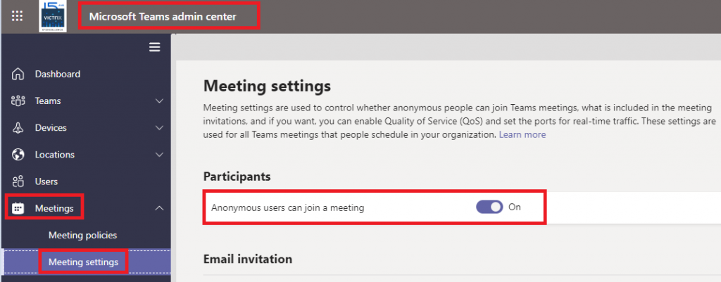 How to invite external users in Microsoft Teams meeting