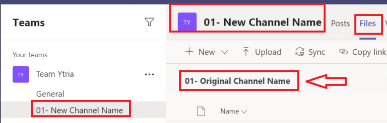 Issues when renaming channels in Microsoft Teams - Ytria