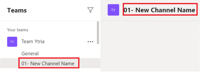 Issues when renaming channels in Microsoft Teams - Ytria
