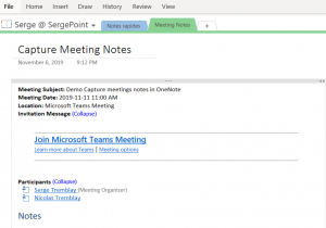 Capture your Microsoft Teams meeting notes in OneNote