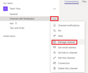 Managing who can post in a channel - Microsoft Teams