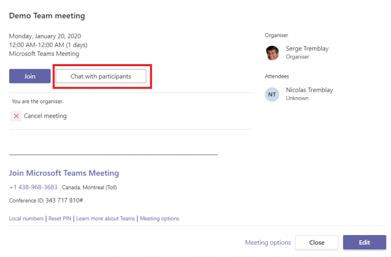 How to use the chat feature in a meeting - Microsoft Teams