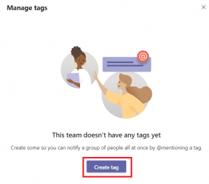 Using tags in Microsoft Teams channels